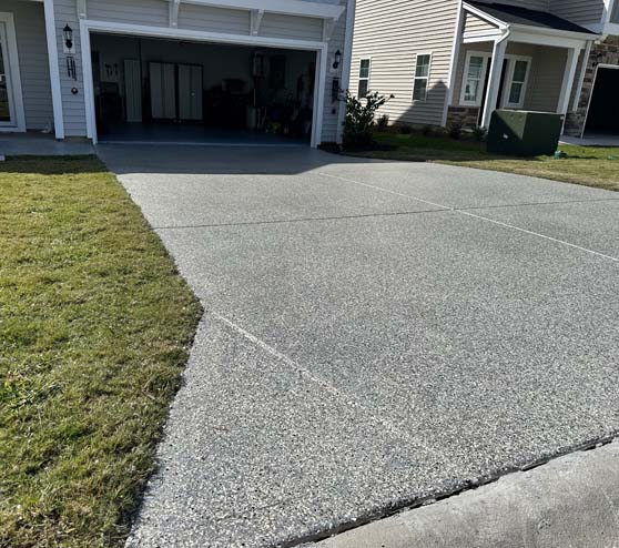 Epoxy Flake Garage Floor and Driveway | MACH ONE®