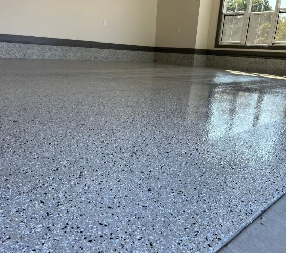 Cabin Fever Epoxy Flake Flooring for Homeowner in Cunningham | MACH ONE®