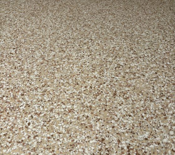 Medium Tan Epoxy Flake Flooring for Homeowner Garage in Williamsburg ...