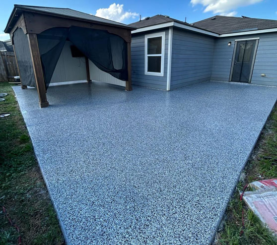 Epoxy Flake Flooring for Patio in San Antonio, TX | MACH ONE®