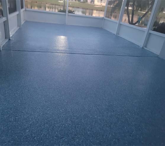 Epoxy Flooring for Client's Garage and Lanai | MACH ONE®