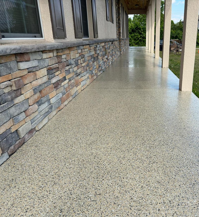 Epoxy Flake Flooring for Homeowner in Wimauma, FL | MACH ONE®️