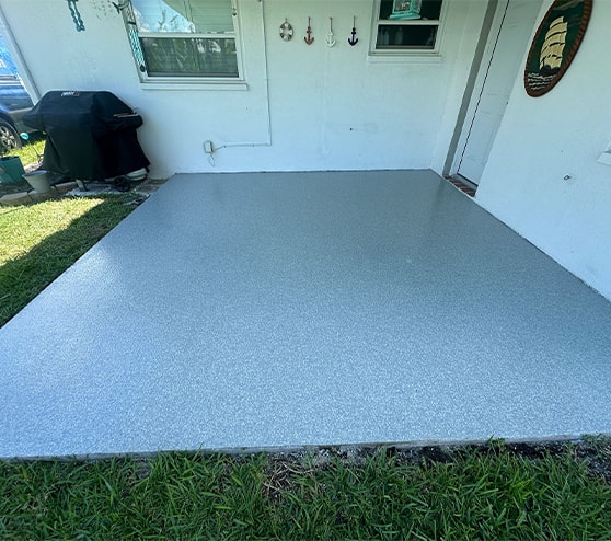 Coastal Blue Epoxy Flake Flooring for Homeowner | MACH ONE®