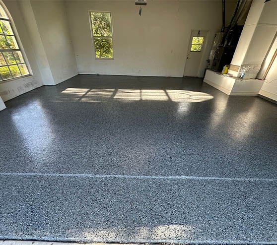 Nightfall Flake Epoxy Flooring for Homeowner in Tampa | MACH ONE®