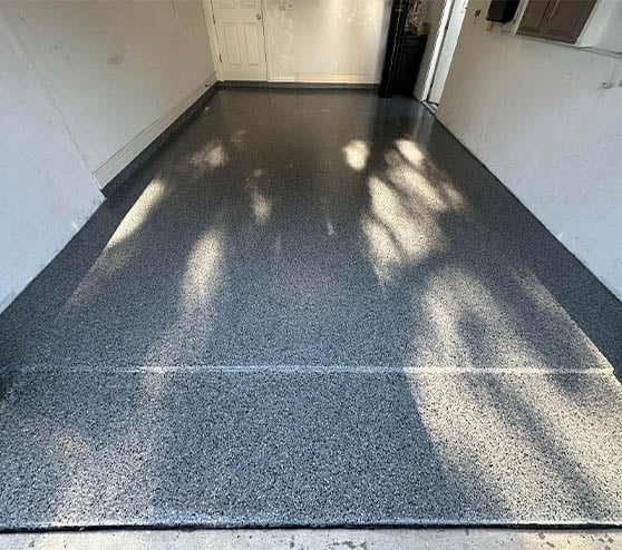 Nightfall Flake Epoxy Flooring for Homeowner in Tampa | MACH ONE®